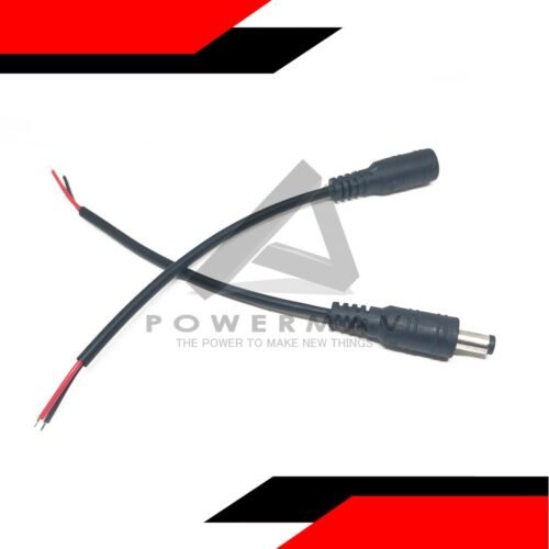 1 pair 5.5mm x 2.1mm dc plug M F - PowerMav Electronics Store