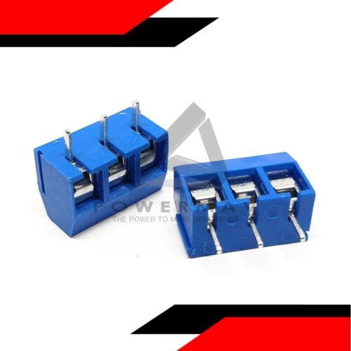 2pcs 3 pin terminal block blue - PowerMav Electronics Store