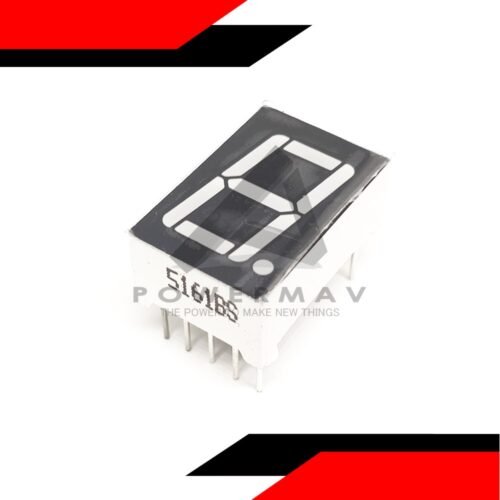 0.56inch 1 digit 7 segment cathode 5161AS - PowerMav Electronics Store