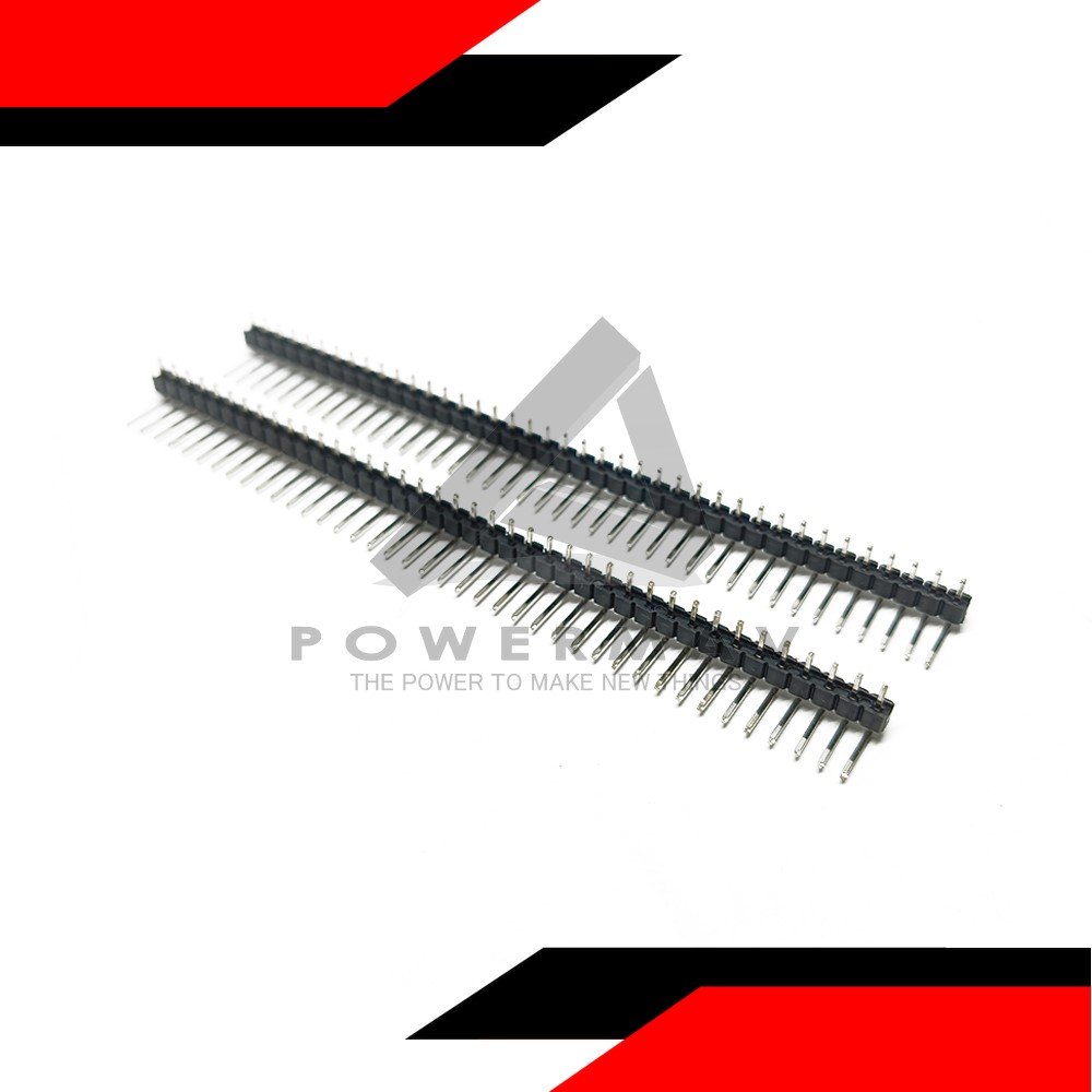 2pcs Pin header male square right angle - PowerMav Electronics Store