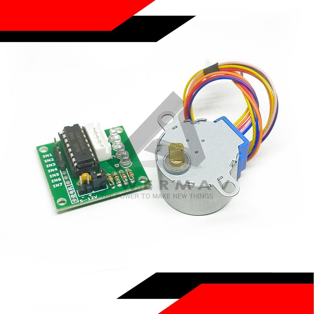 STEPPER MOTOR 28BYJ-48 5V with motor driver - PowerMav Electronics Store