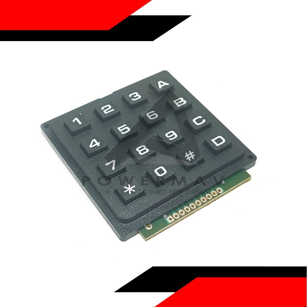 4x4 Matrix Keypad Module Black - PowerMav Electronics Store